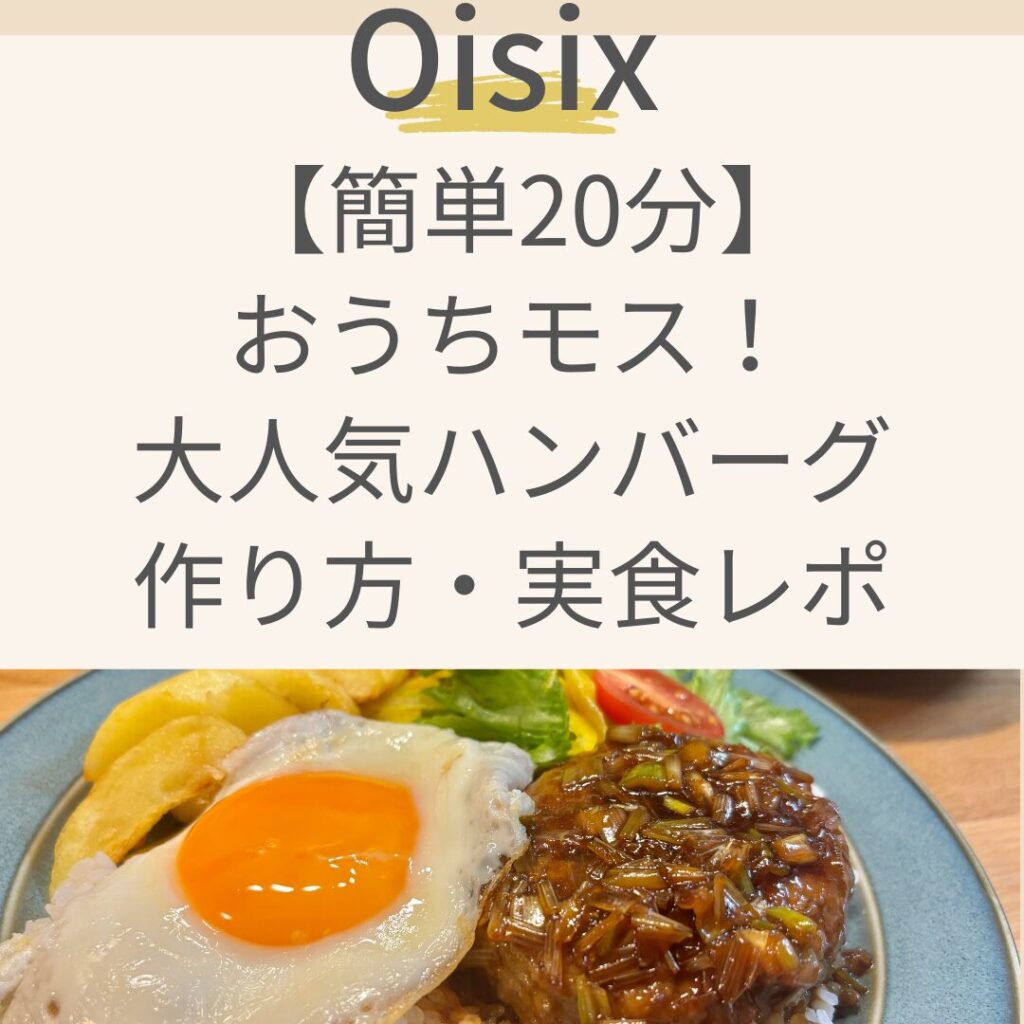 【簡単20分おうちモス】Oisixテリヤキバーグボウル！作り方・レシピ・口コミを解説 | ファミリー×食材宅配